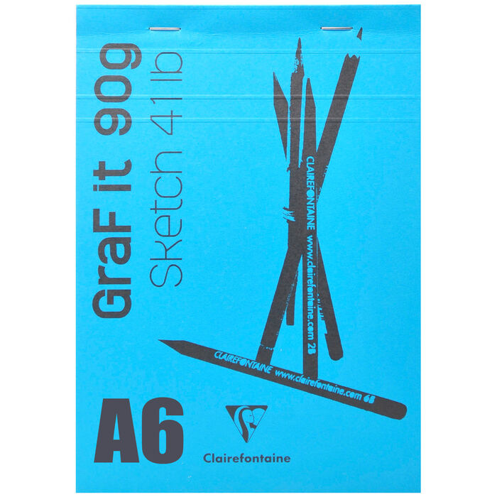 NEU Clairefontaine Skizzenblock Graf It, Himmelblau, 80 Blatt, 90g/qm ...