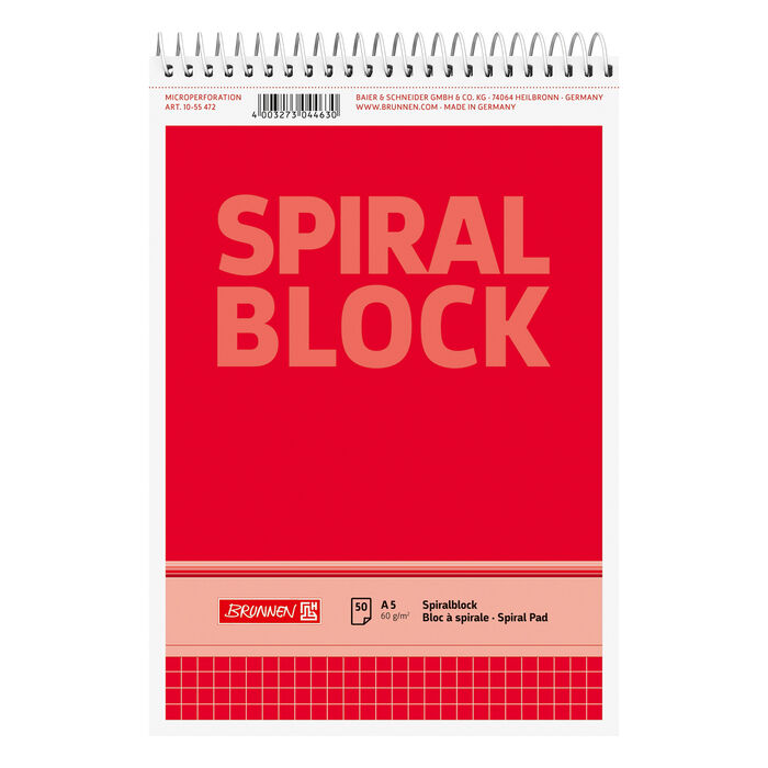 NEU Spiral-Block DIN A5 - Verschiedene Lineatur - Schreibwaren ...