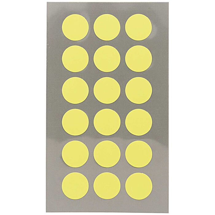 NEU Office Sticker, neon-gelbe Punkte - Verschiedene Größen - Sticker ...