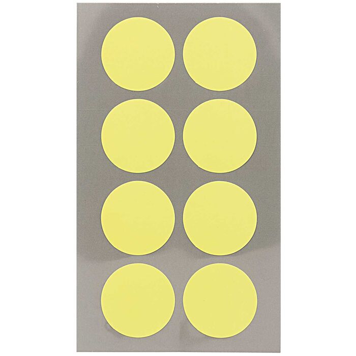NEU Office Sticker, neon-gelbe Punkte - Verschiedene Größen - Sticker ...